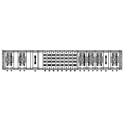 TE Connectivity 56-Pole Board-to-Board Backplane Power Connector 2317477-1